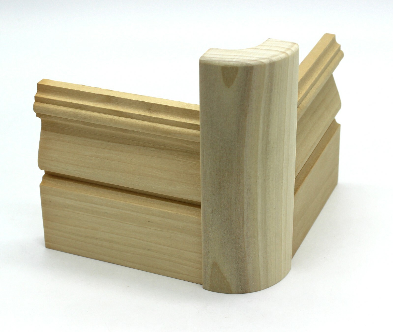 3/4" x 2 1/4" x 6" Poplar (Paint Grade) Outside Radius Corner Base ...
