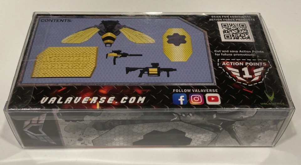 VALAVERSE ACTION FORCE SWARM GEAR SET W/PROTECT CASE SIGNED BY BOBBY ...