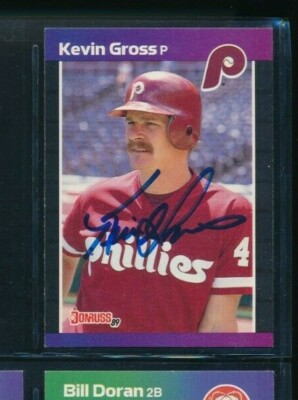 1989 Donruss #194 Kevin Gross Phillies Signed Autograph (CK44) swsw6 | eBay
