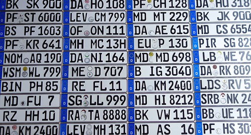 ORIGINAL German License Plate Audi BMW Mercedes-Benz Porsche VW Fiat ...