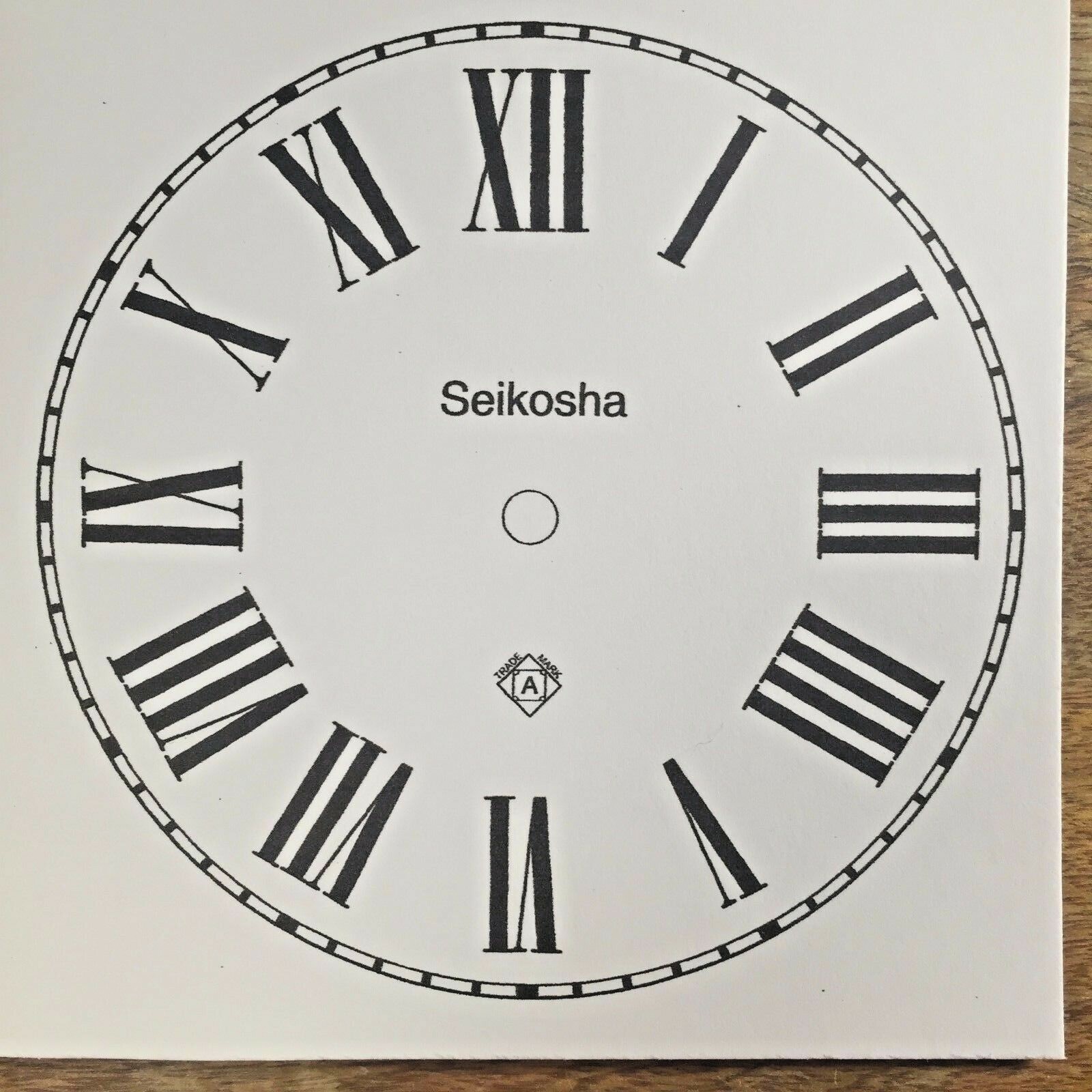 5" Seikosha Paper Replacement Clock Dial (Lot 154) | eBay