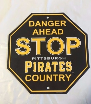 Pittsburgh Pirates Stop Sign Room Bar Decor NEW 12" x 12" | eBay