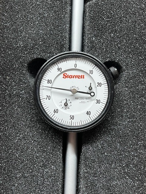 Starrett 25-5041J Dial Indicator 0-5.000" Range, 0-100 Dial Reading IN ...