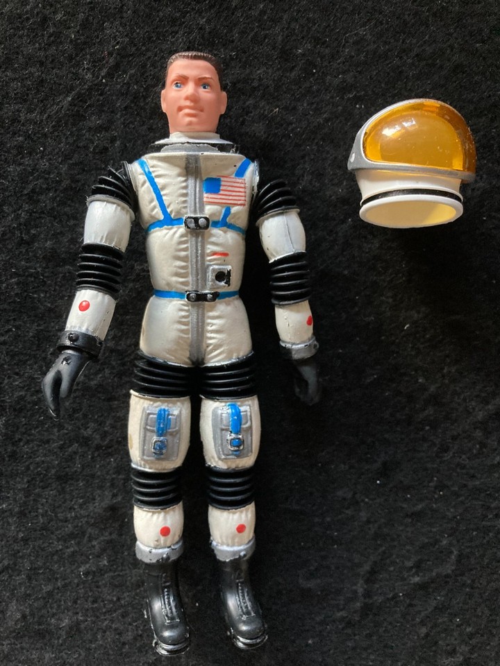 Vintage 1966 Mattel * Astronaut Major Matt Mason Figure * White Uniform ...