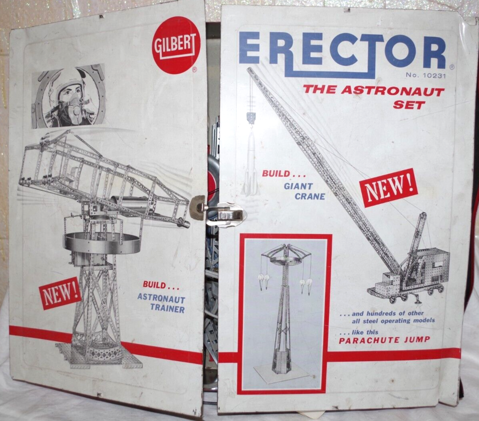 #36 -Vintage A.C. Gilbert Erector Set Astronaut No. 10231 w books | eBay