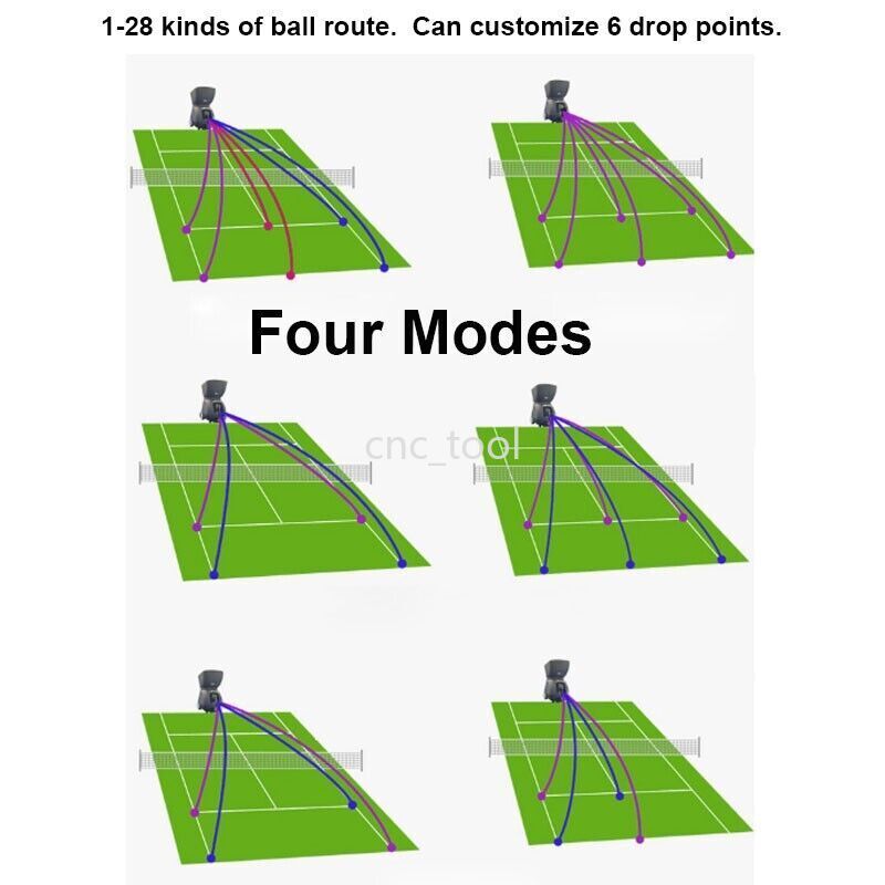 Portable Tennis Automatic Serve Machine Tennis Ball Launcher Robot ...