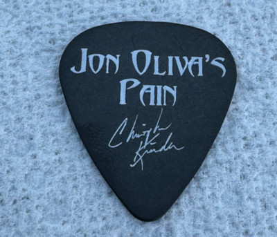 JON OLIVA'S PAIN CHRISTOPHER KINDER SIGNATURE GUITAR PICK 25TH ...