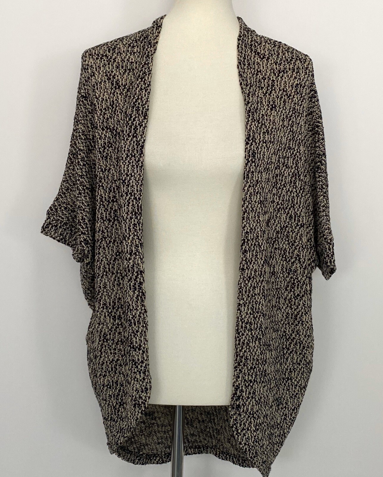 Mossimo Women's Cardigan Knit Open Front Black & Ivory Size XS | eBay