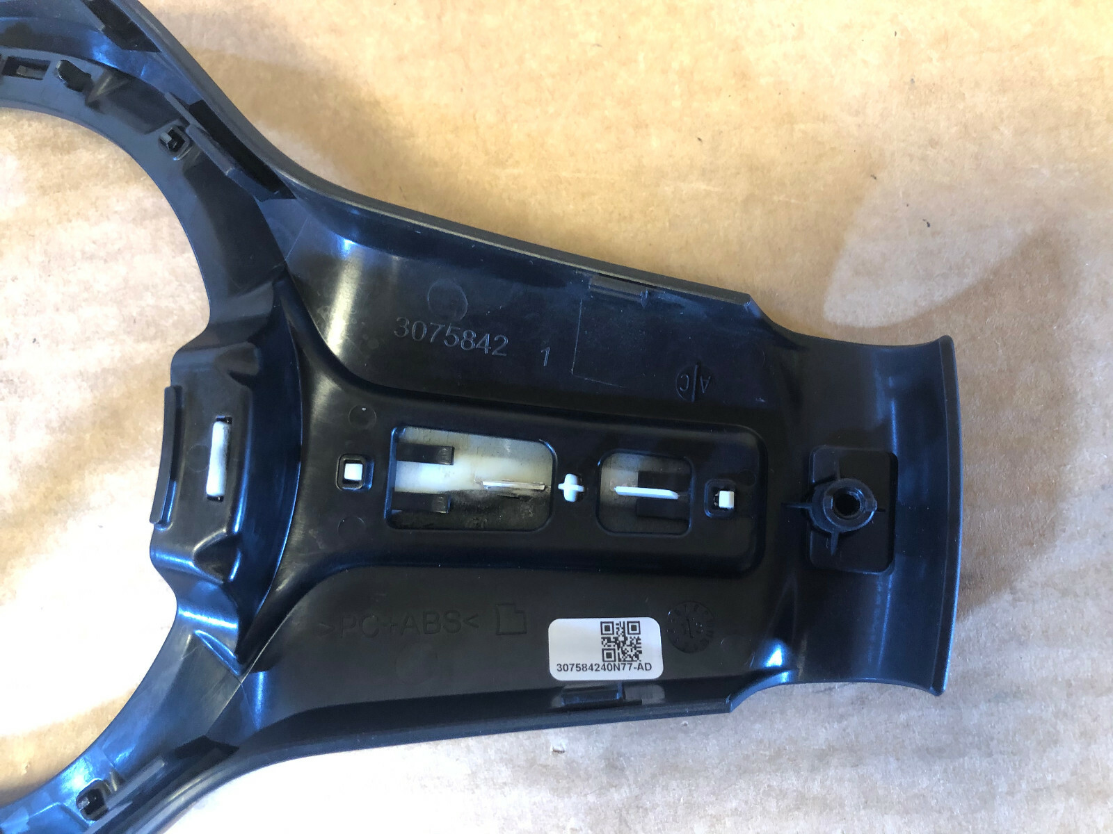 BMW 1 2 3 4 5 6 F-series GENUINE M Steering Wheel Cover BLACK trim ...