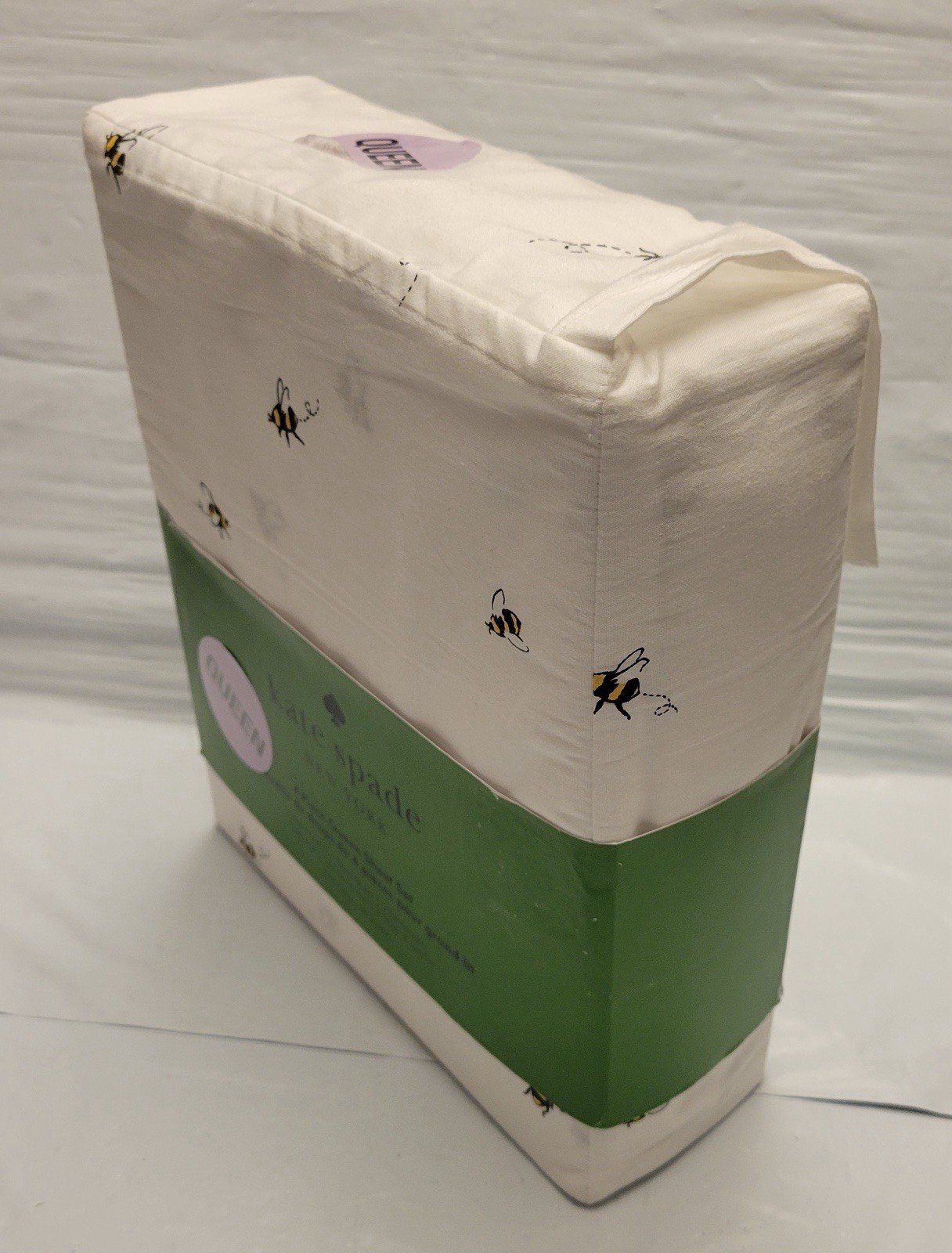 Kate Spade 4pc Queen Sheet Set Bee Bumblebees Summer Spring Fitted Flat ...