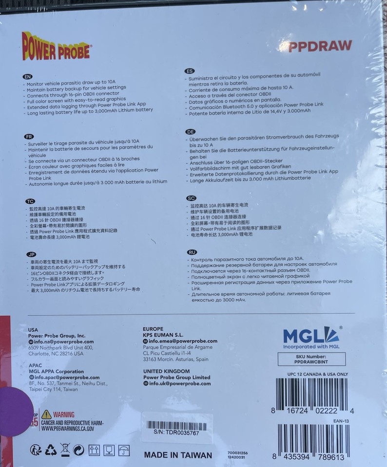 Power Probe PPDRAW Parasitic Draw Monitor and Memory Saver | eBay