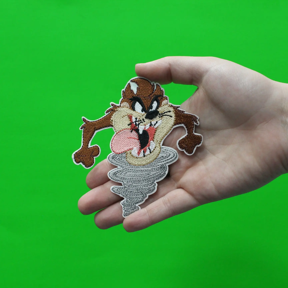Official Taz The Tasmanian Devil Tongue Out Embroidered Iron On Patch ...