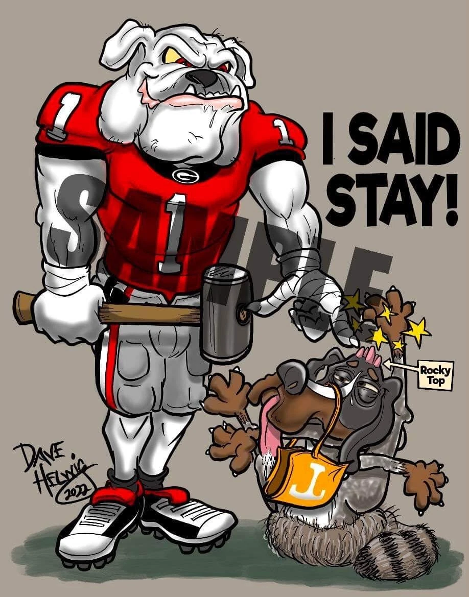Georgia Football Cartoons