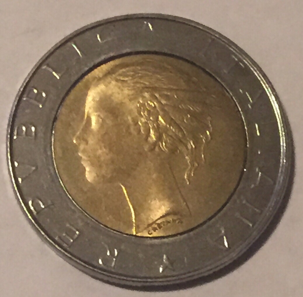 Italian REPVBBLICA ITALIANA L.500 coin Italy 1987 | eBay