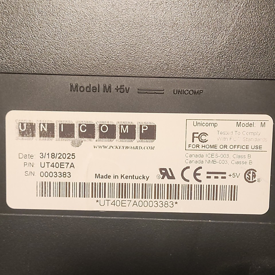 Unicomp Model M Mechanical Keyboard Black/Gray Wired QWERTY UT40E7A | eBay
