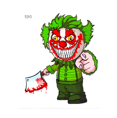 Killer Clown Stickers Halloween Stickers waterproof vinyl Clown with ...