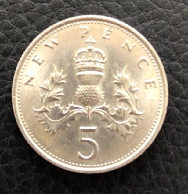 Very Rare New Pence 5 1970 5p coin | eBay UK