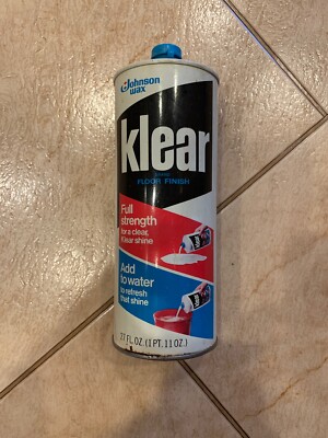 Vtg - Johnson Wax Klear Floor Finish Can | eBay