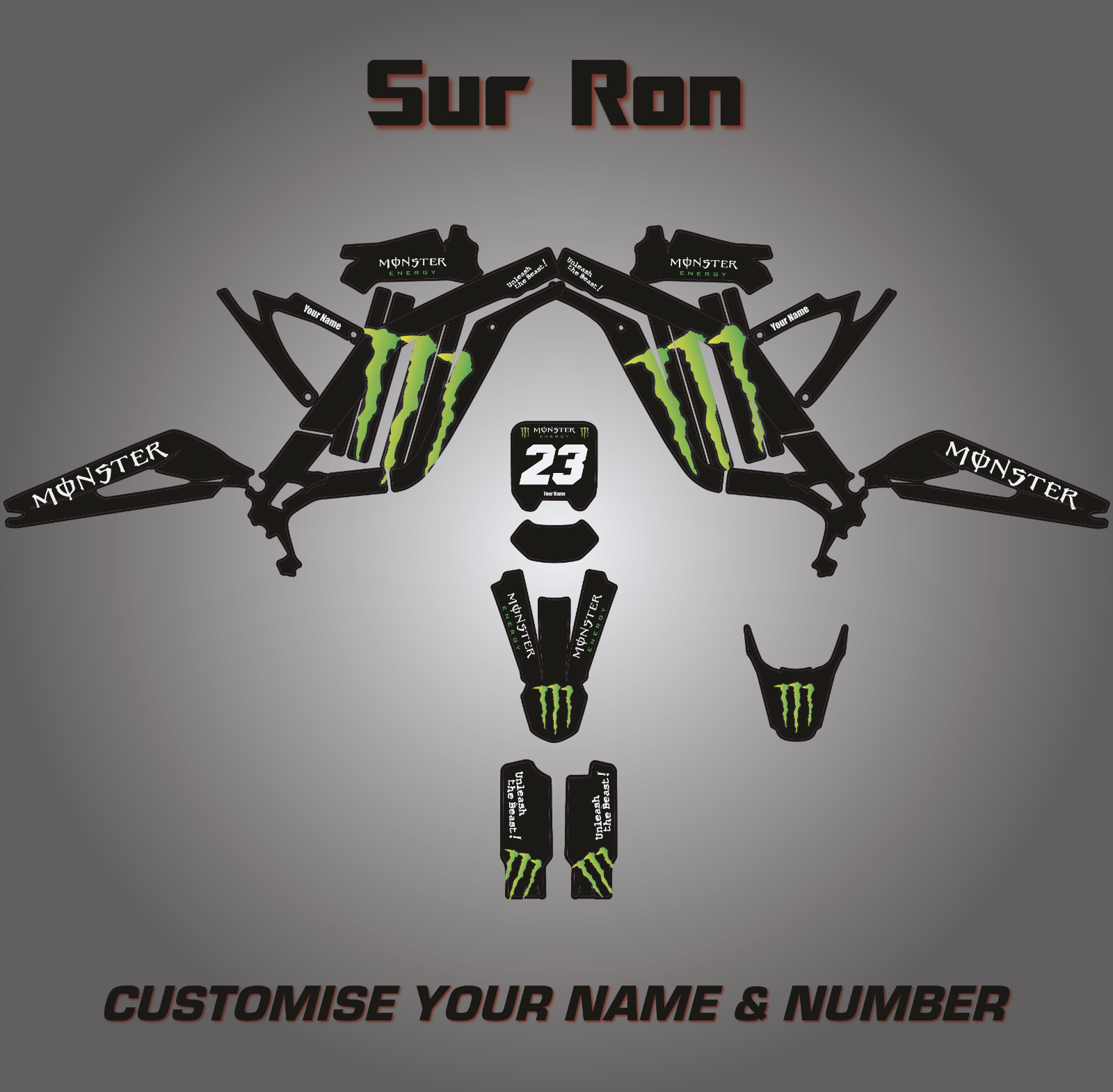 Sur-Ron Light Bee Full Graphics Sticker Kit Surron Wrap Sur Ron ...