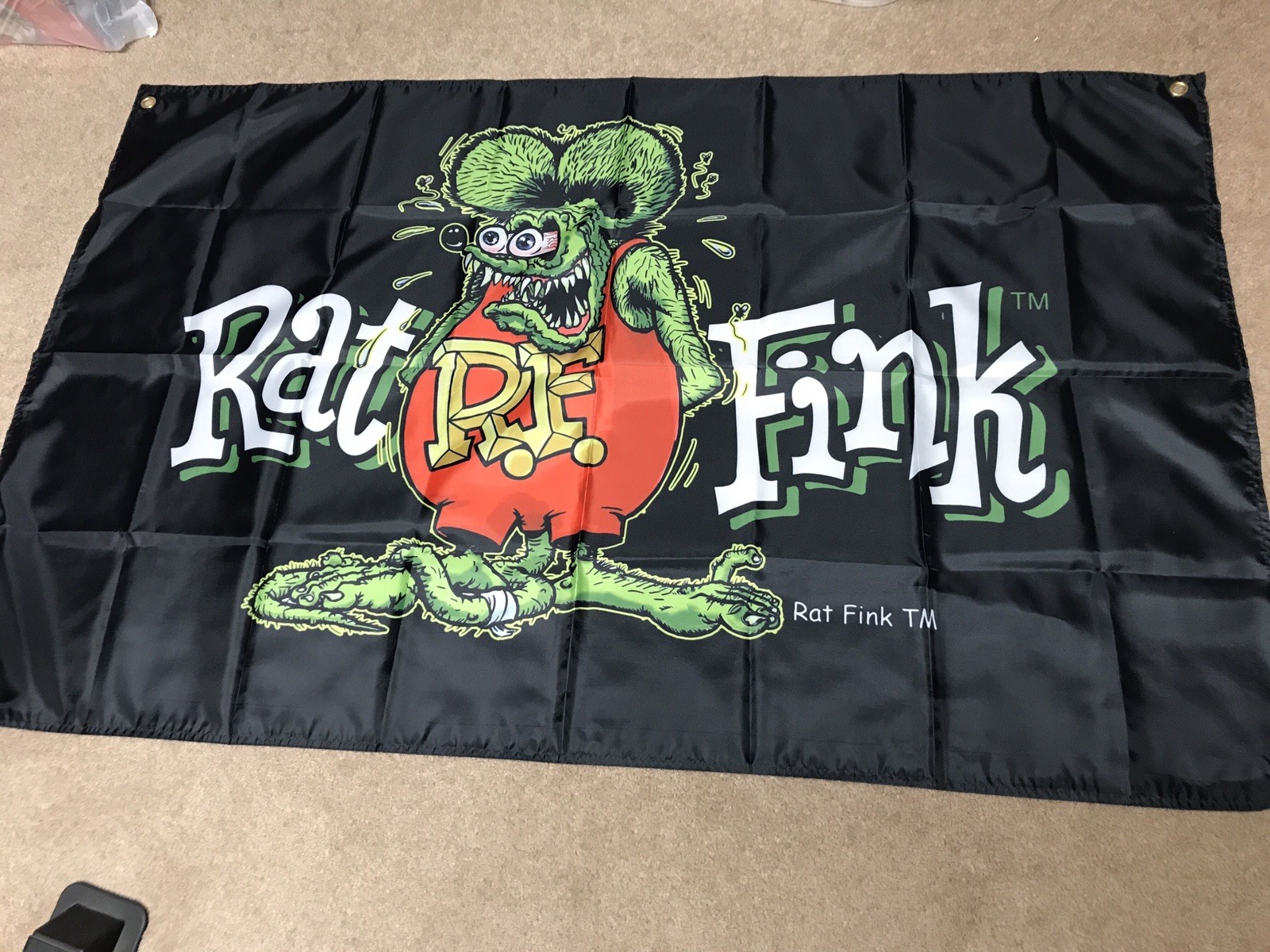Rat Fink Flag Banner Sign Matco Cloth 3x5' hot rod ford chevy mustang ...