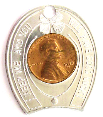 1970-D LINCOLN CENT penny encased coin Chicago Co-Operative Banking ...