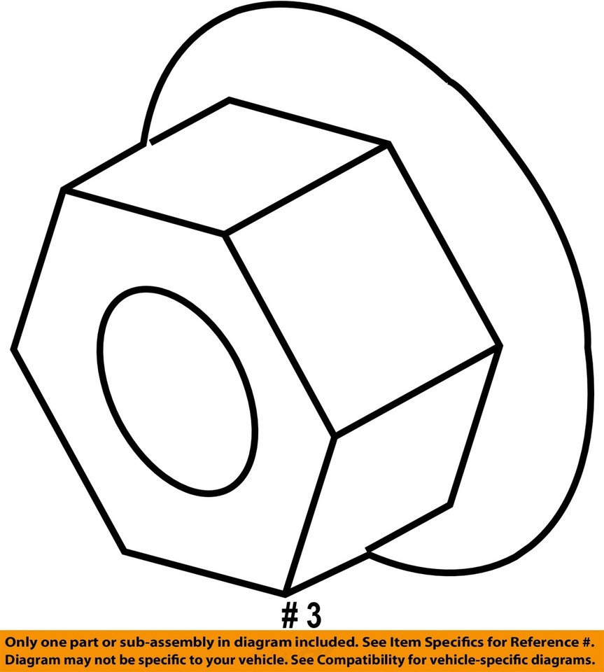 FORD OEM 13-23 Bronco Sport Exhaust Components-Muffler Pipe Nut ...