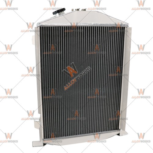 4 Rows Aluminum Radiator for 1932 Ford High Boy Street Rat Rod Chevy V8 ...