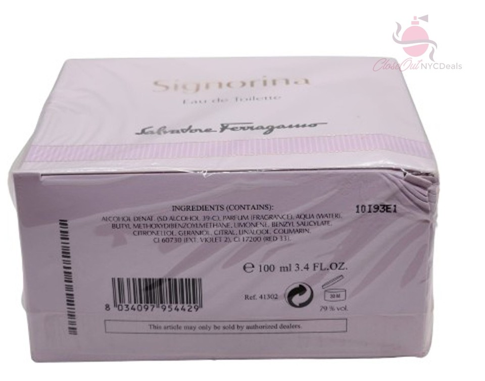 Signorina perfume by Salvatore Ferragamo 3.4 oz / 100 ml EDT Spray for ...