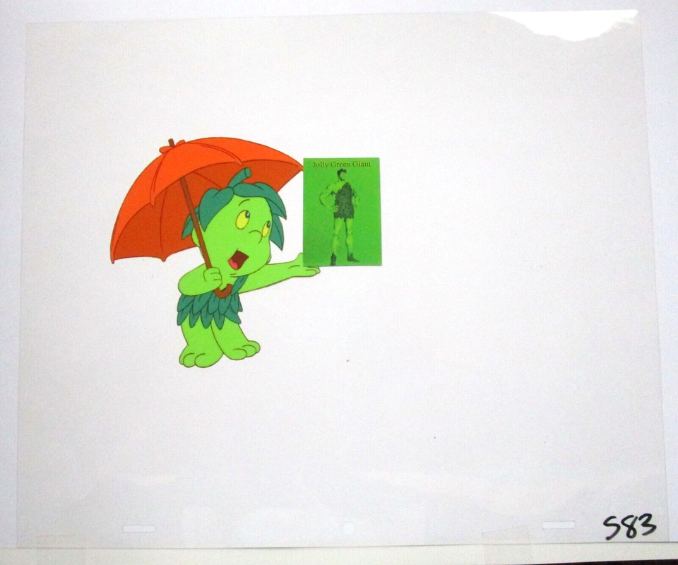 GREEN GIANT SPROUT COMMERCIAL ORIGINAL ANIMATION PRODUCTION drawing CEL ...