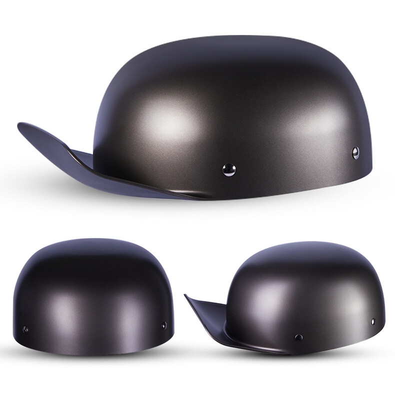 Baseball Cap Helmet Motorcycle Helmet Half Open Face Scooter Bobber ...