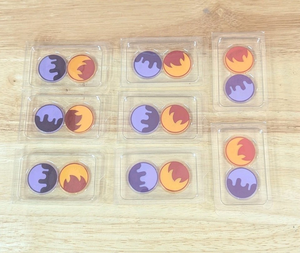 Pokemon Scarlet and Violet Poison and Burn Counters - Set of 8 Pokemon ...