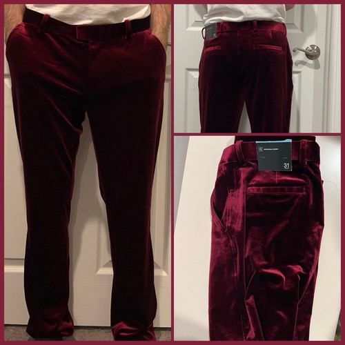 INC International Concept’s Men’s Red Velvet Pants Size 31 | eBay