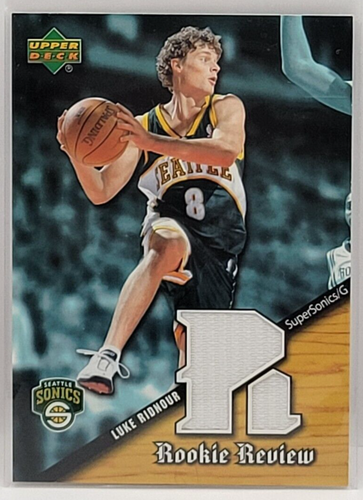 04-05 Upper Deck Rookie Review Luke Ridnour Relic Card (Seattle ...