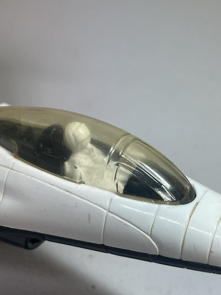 VINTAGE 70S PROCESSED PLASTICS SPACE AGE X-WING JET FIGHTER PLANE MODEL ...