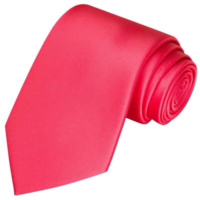 63'' XL Tie Mens Extra Long Solid Satin Necktie For Big And Flamingo ...