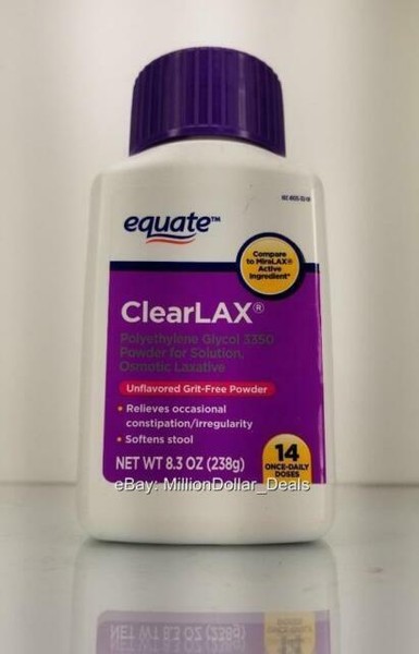 EQUATE ClearLax Laxative Powder 8.3 Oz 14 Doses for sale online | eBay