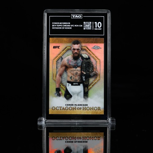 2019 Topps Chrome UFC Octagon Of Honor OH-CM Conor McGregor TAG 10 | eBay