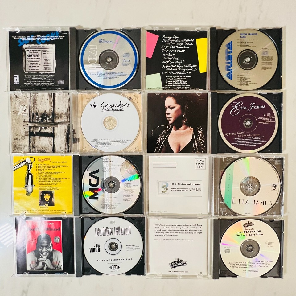 Lot of 8 Classic R&B CDs - Aretha -Etta James -Sam Cooke Bobby Bland ...