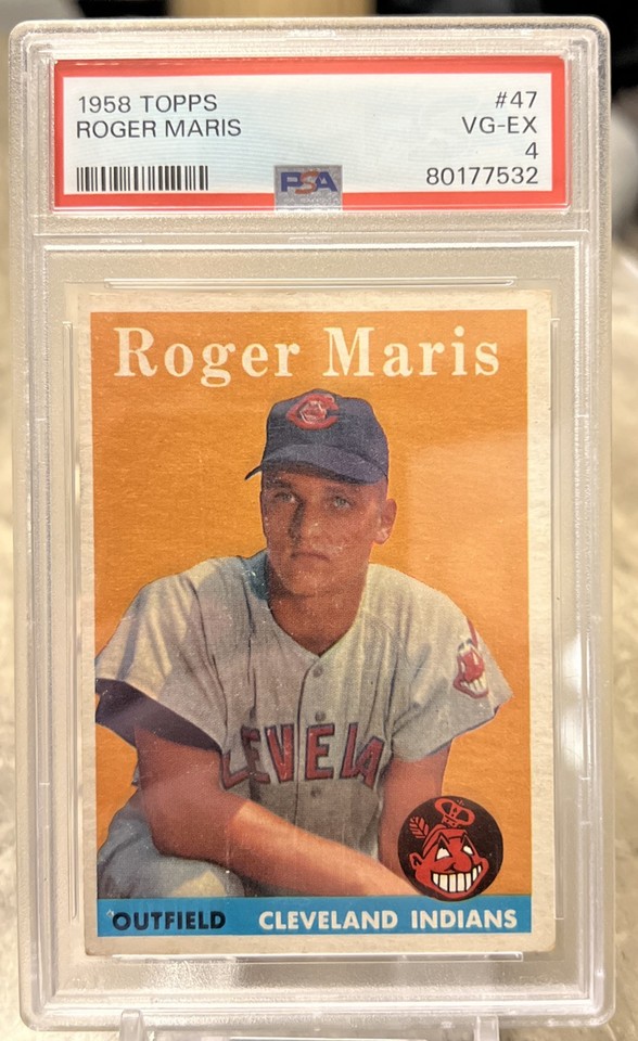 Roger Maris 1958 Topps Baseball Rookie Card #47 PSA 4. VG-Excellent ...