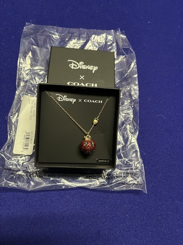 Coach X Disney Villains Snow White Poison Apple Charm Necklace NWT ...
