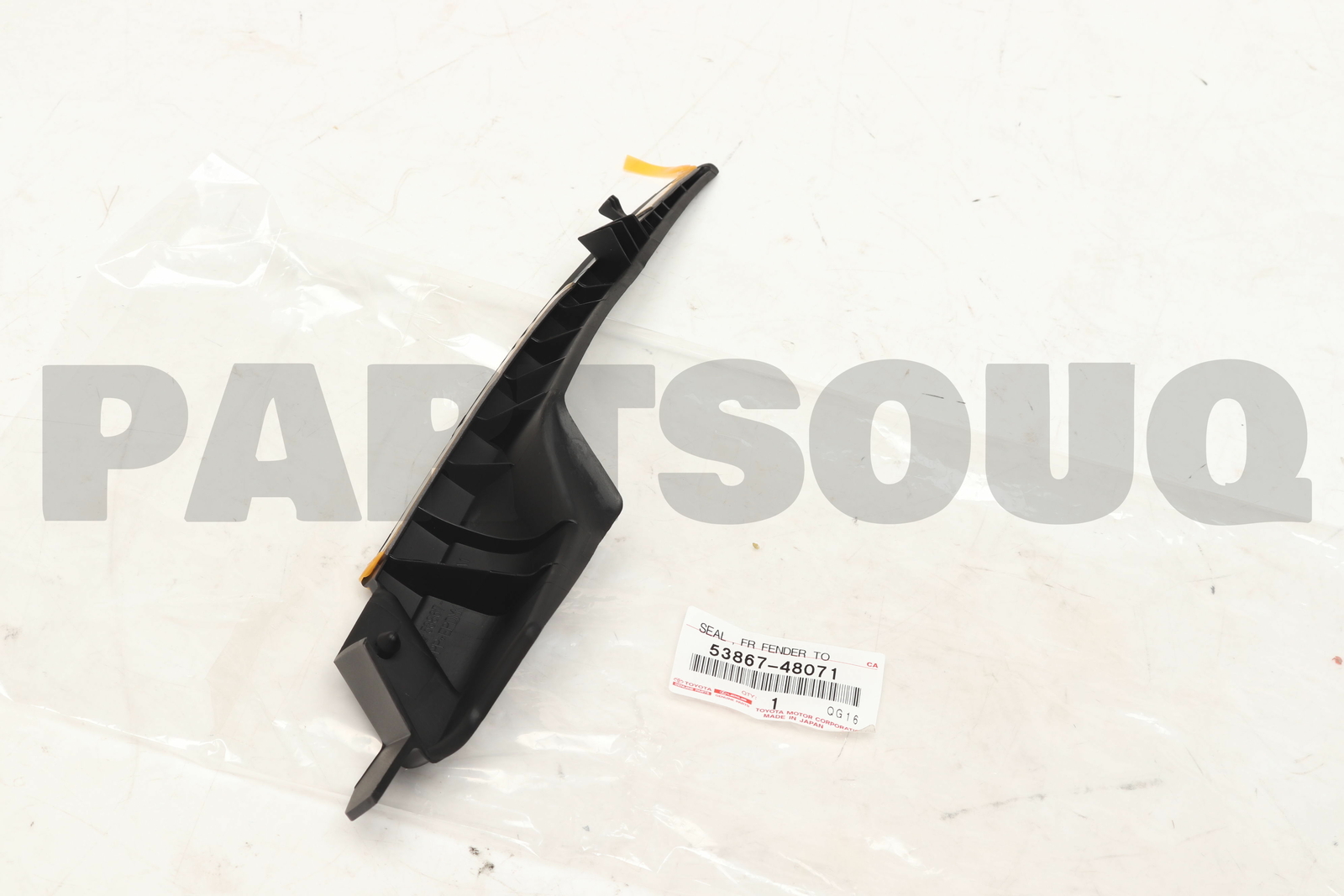 5386748071 Genuine Toyota SEAL, FRONT FENDER TO COWL SIDE, LH 53867 ...