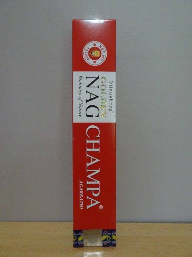 Golden Nag Champa 1 x 15g Pack Incense Agarbathi ~ Vijayshree | eBay