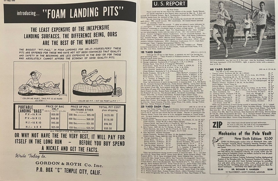 1965 Track and Field News May Randy Matson, Brutus Hamilton | eBay