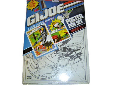 1991 G.I. Joe Rose Art Color Poster & Pen Set Hasbro Vintage NEW Sealed ...