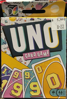 Mattel UNO Retro Classic Version Family Card Game #3 of 5 in Series ...