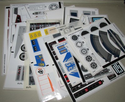 New Original Unused Sticker Sheets from Lego Star Wars Theme READ ...