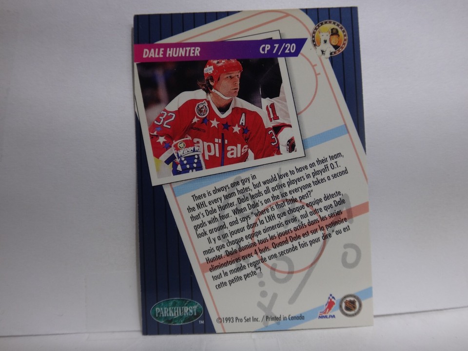 1992-93 Parkhurst Cherry Picks Dale Hunter #CP7 | eBay