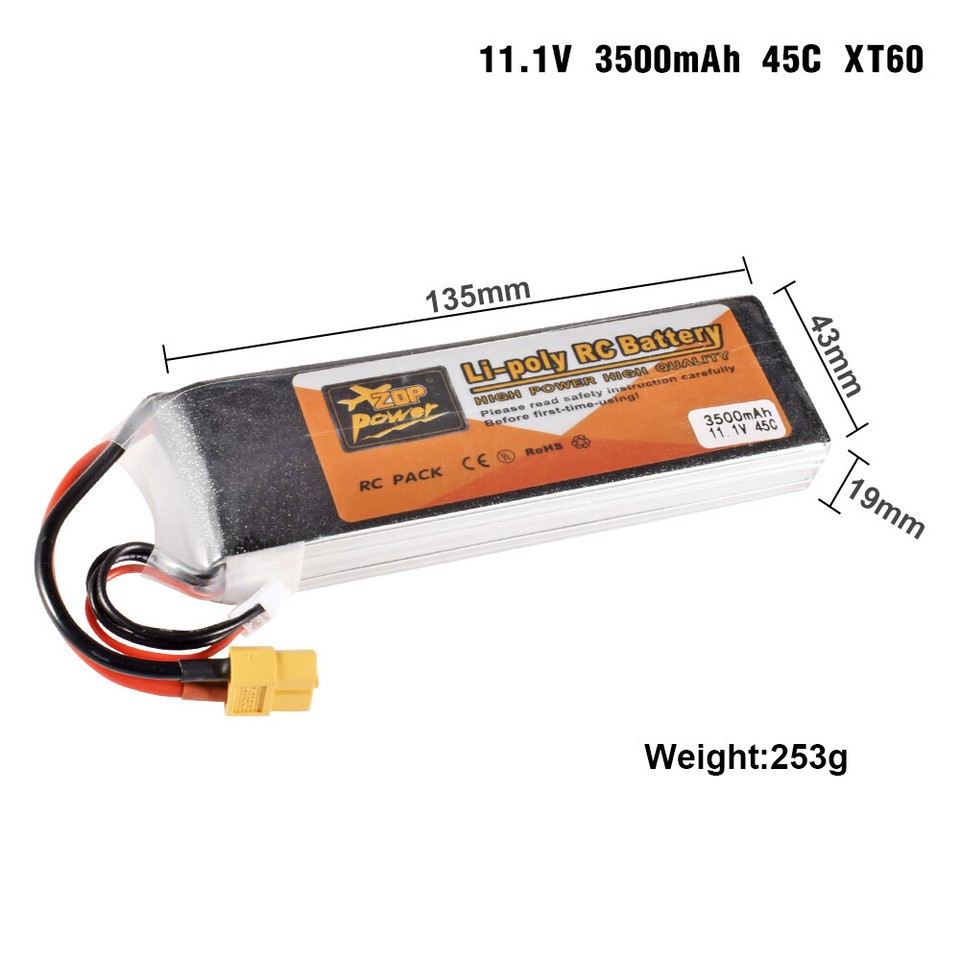 3S RC Lipo Battery 11.1V 650-6000mAh 25-75C for RC Helicopter Airplane Drone FPV | eBay