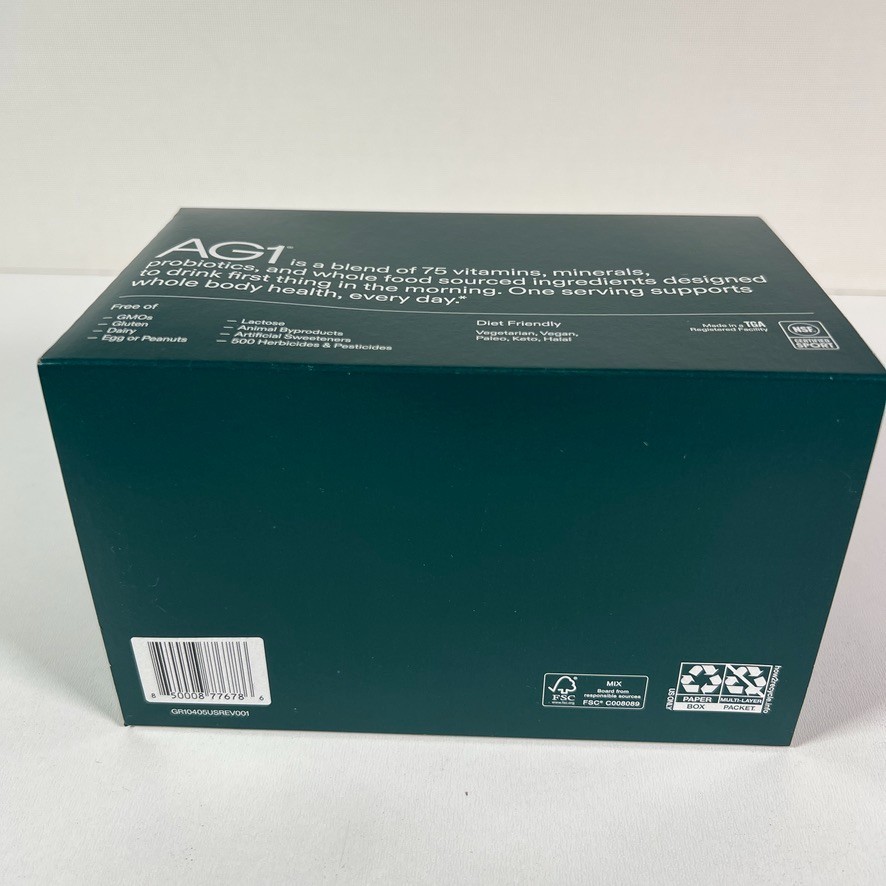 AG1 Daily Nutrition (30 x 12g) Individual Packets Whole Food Dietary ...
