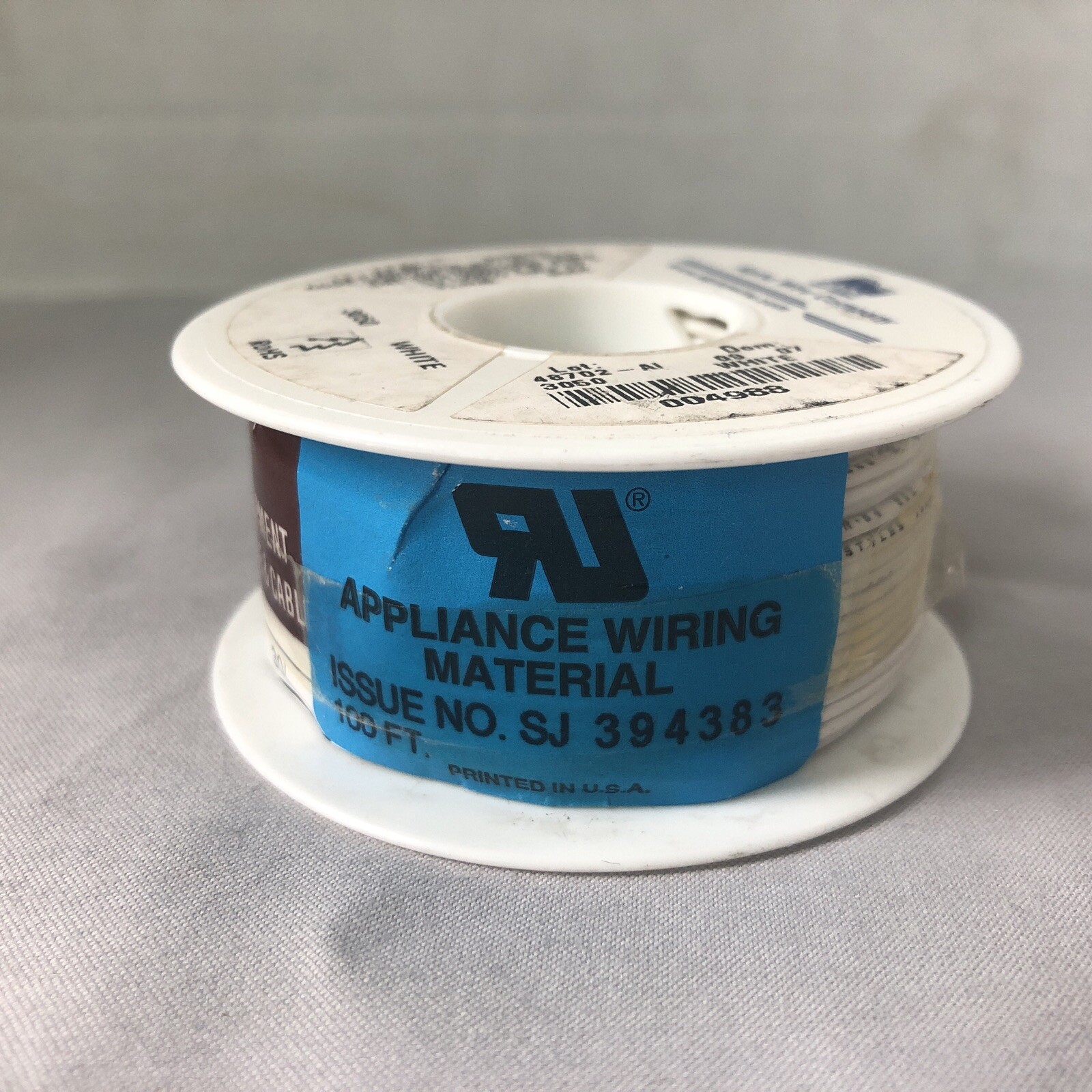 AWM 1007/1569 80/105C 300V FT1 Internal Wiring 24AWG 3050 WHITE 100Ft ...